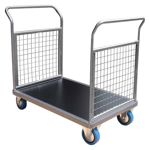 Chariot de transport grillagé - Livraison 48h - Haute gamme