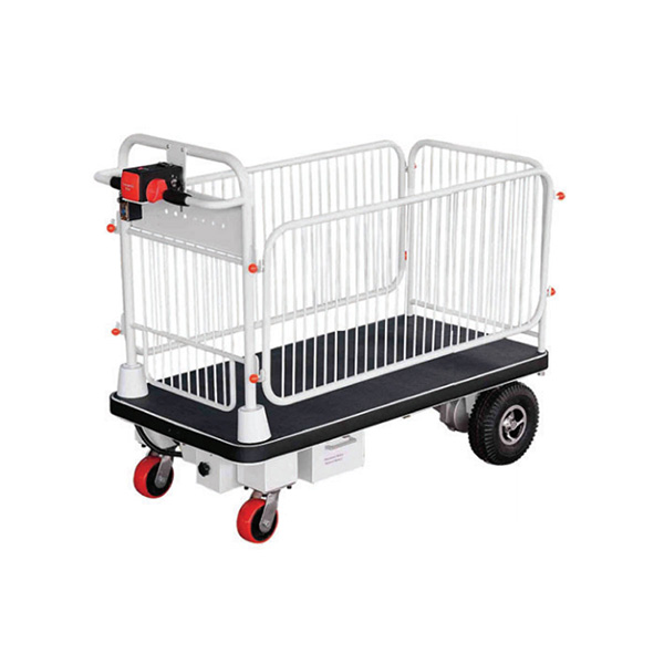 Chariot motorisé 400kg – barrière de sécurité intégrée