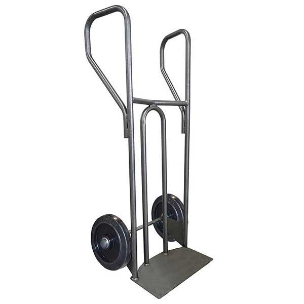 Diable dossier incurvé 250kg acier – manutention verticale ergonomique