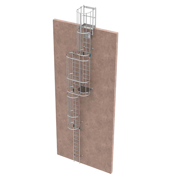 Echelle crinoline aluminium avec montage facile - 2 volés