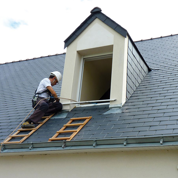 Chemin de toit, échelle souple pour toiture fibro, verre...
