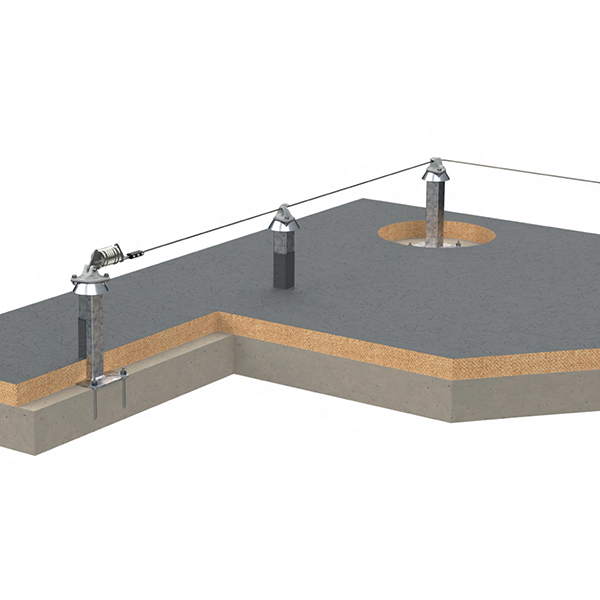 Ligne de vie horizontale aluminium pour votre securite