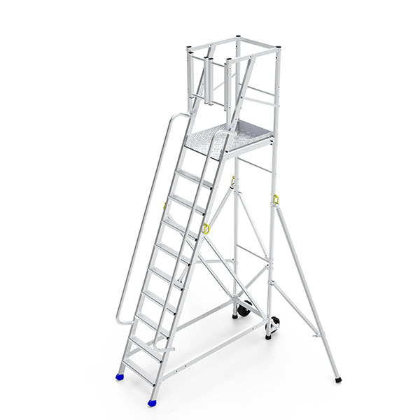 Escabeau grande plateforme pour une sécurité maximale.