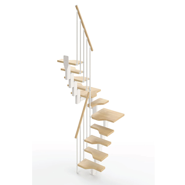 Escalier gain de place 2 quart tournant pour petits espaces