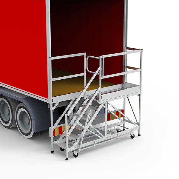 Plateforme arrière camion – chargement facilité
