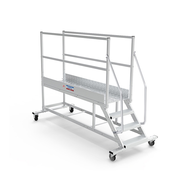 Plateforme galvanisée 2m avec escalier – usage intensif