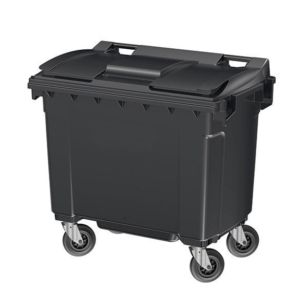 Conteneur 660 L ordures ménagères – Maniable et pro