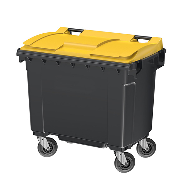 Conteneur tri 660 L – Déchets plastiques et cartons