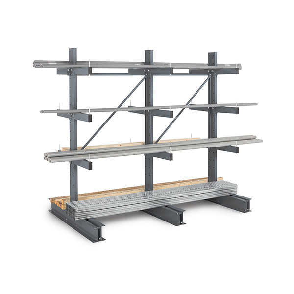 Rayonnage cantilever léger - Simple ou double face