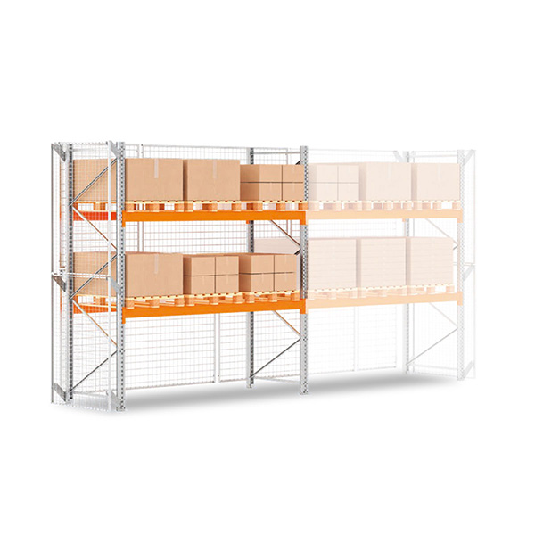 Rack à palettes sécurisé à 2 niveaux - Hauteur 3000mm