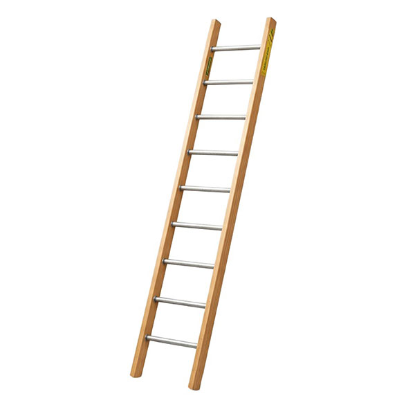 Scala con montanti in legno e pioli in alluminio, disponibile su Scala ...
