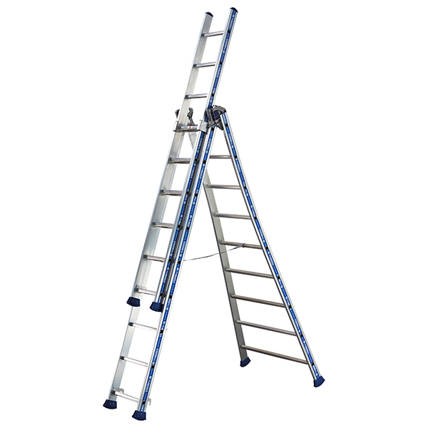 Scala trasformabile a 3 tronchi – Base svasata