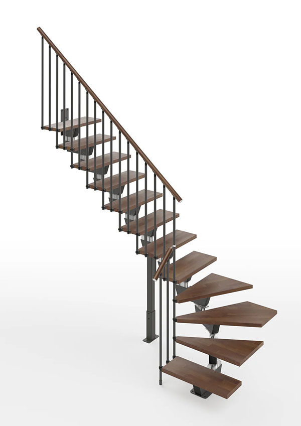 Scala con traversa e larghezza standard