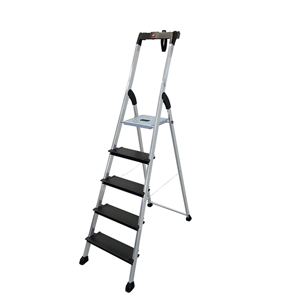 Scaletta in alluminio con gradini anodizzati
