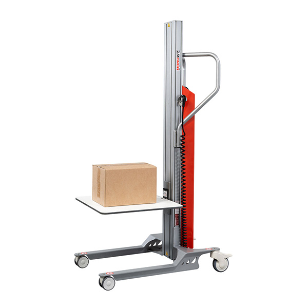 Chariot élévateur semi électrique avec plateau 60kg