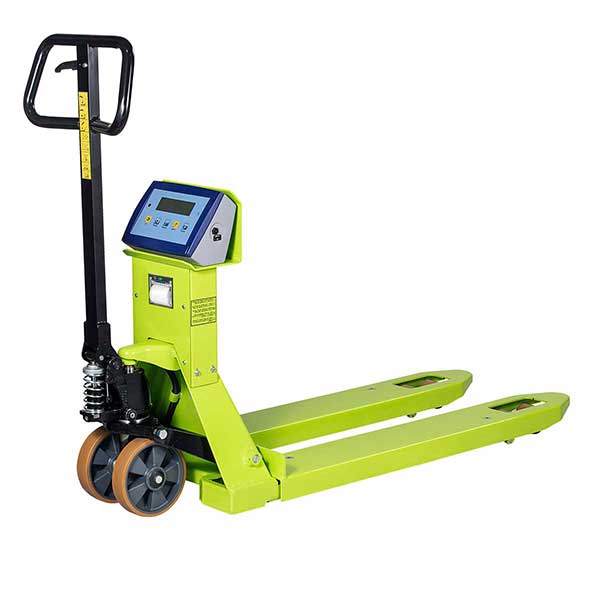 Tire palette peseur avec imprimante intégrée vert 2.5T